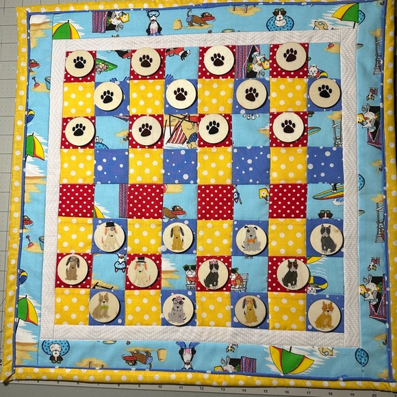 Hand Crafted | Games | New Checkerboard Set Quilted And Handmade | Poshmark